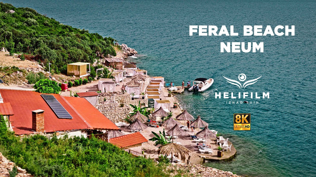 8K Neum - Feral Beach - Najljepsa plaza u Nemu - YouTube