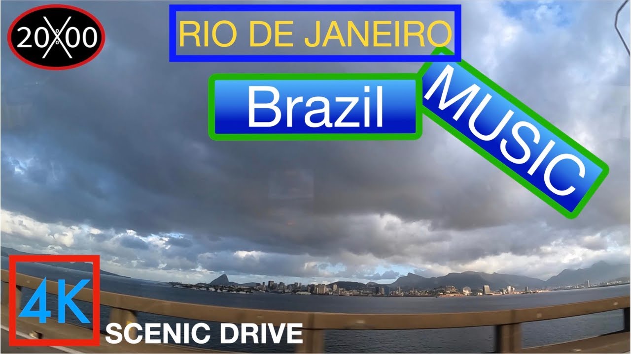 Driving in Rio de Janeiro Brazil! Soothing Relaxation music Car Ride ...
