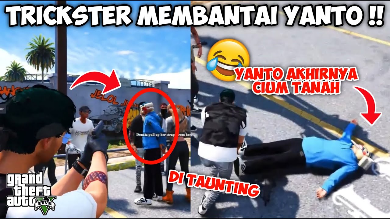TRICKSTER AKHIRNYA MENGALAHKAN YANTO CUKURUKUK !! ISCO TAUNTING YANTO CIUM TANAH !! GTA 5 ...