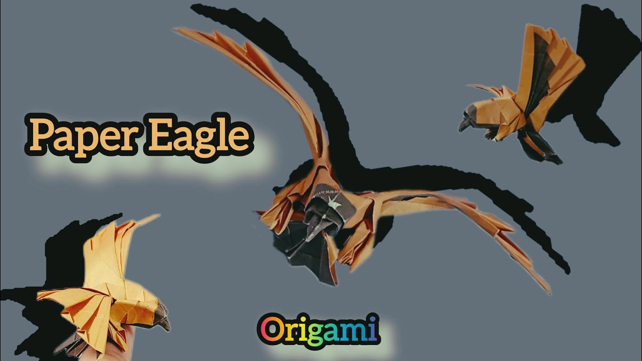Paper Eagle 🦅 ( Magnificent Eagle with Origami ) 🦅 - YouTube