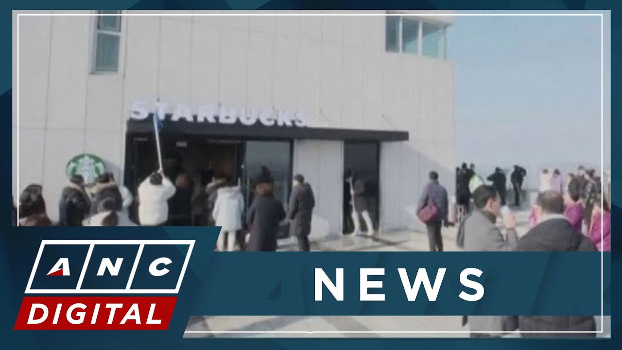 Starbucks opens South Korean store with view of DMZ | ANC - YouTube