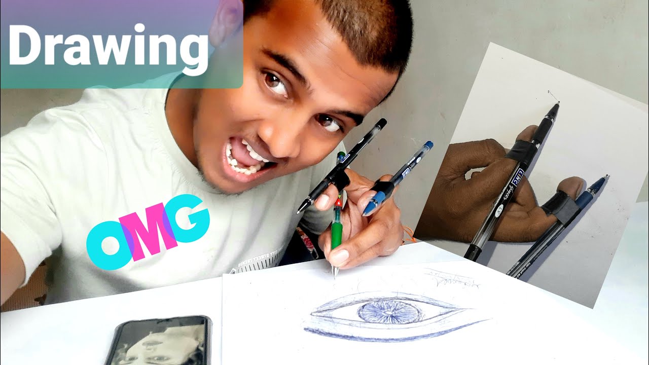 Unik style 😎 Making Drawing My 1st experience in this type ok Drawing ...