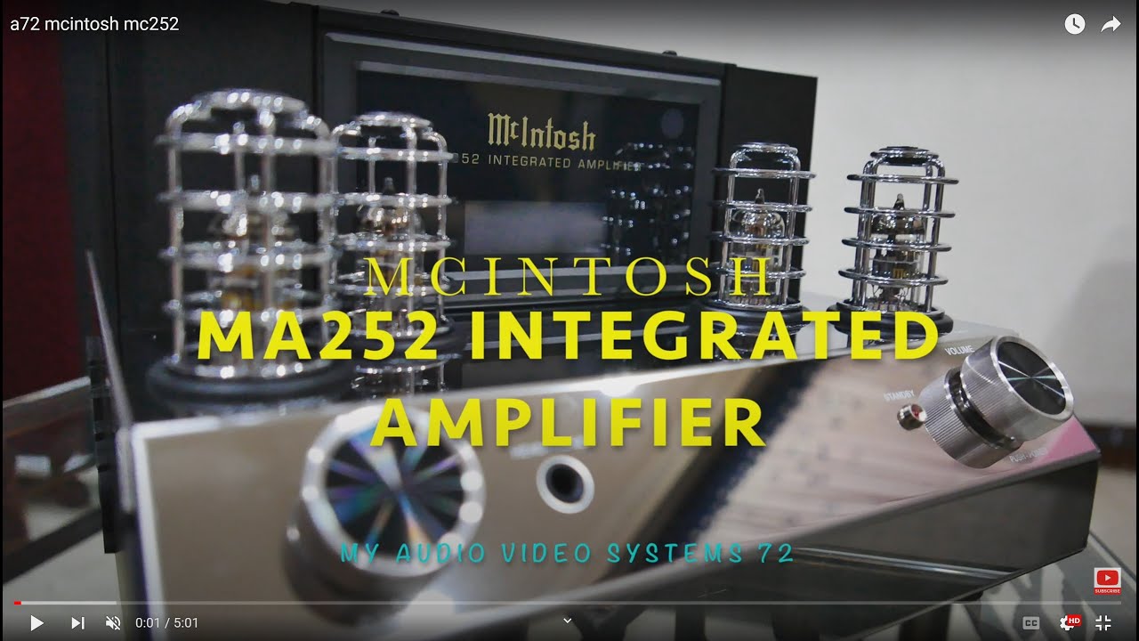 McIntosh MC252 2-Channel Integrated Amplifier #a72 - YouTube