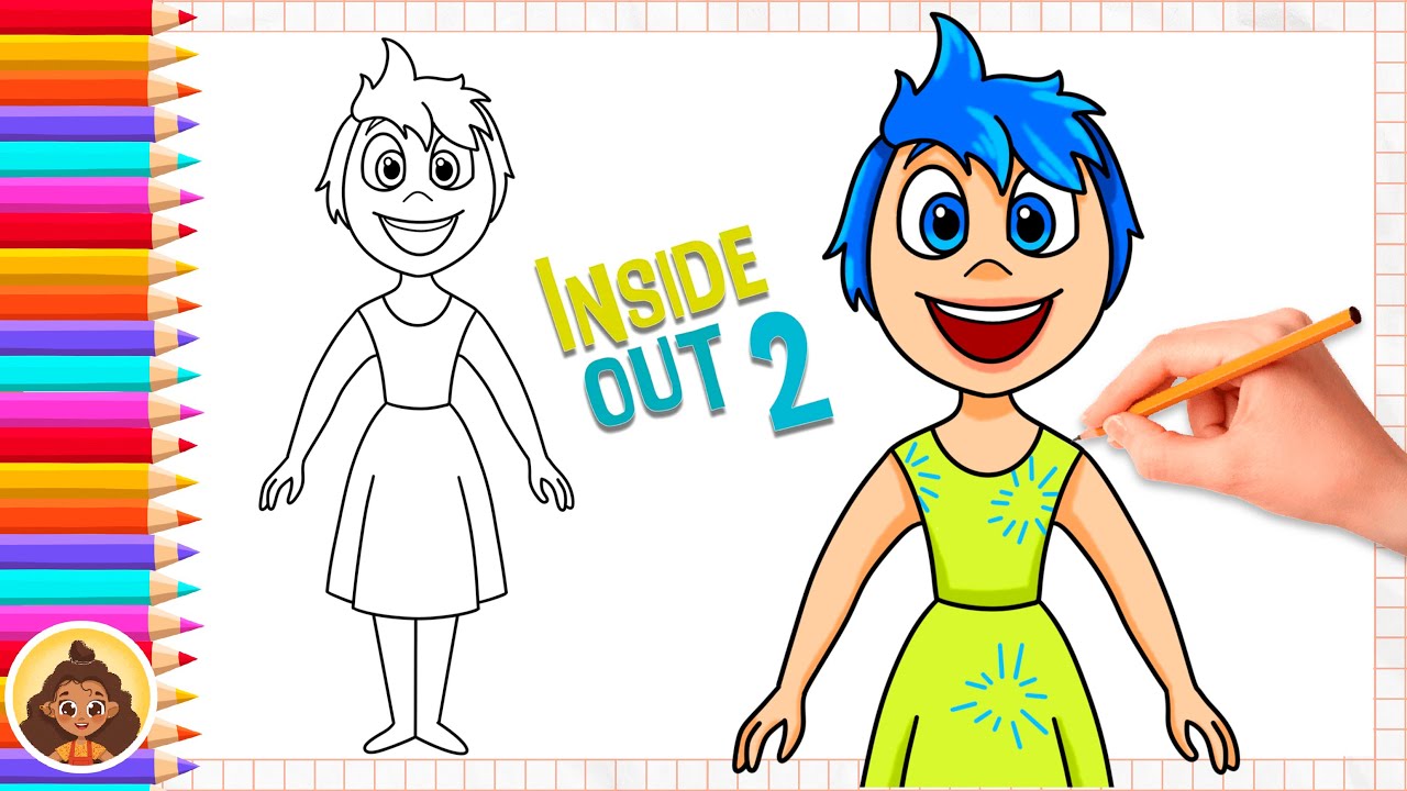 How to Draw Joy | from Inside Out 2 - YouTube