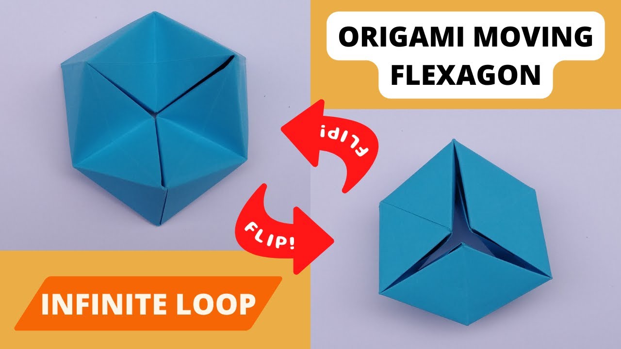 How to make a Paper Moving flexagon | origami moving flexagon tutorial ...