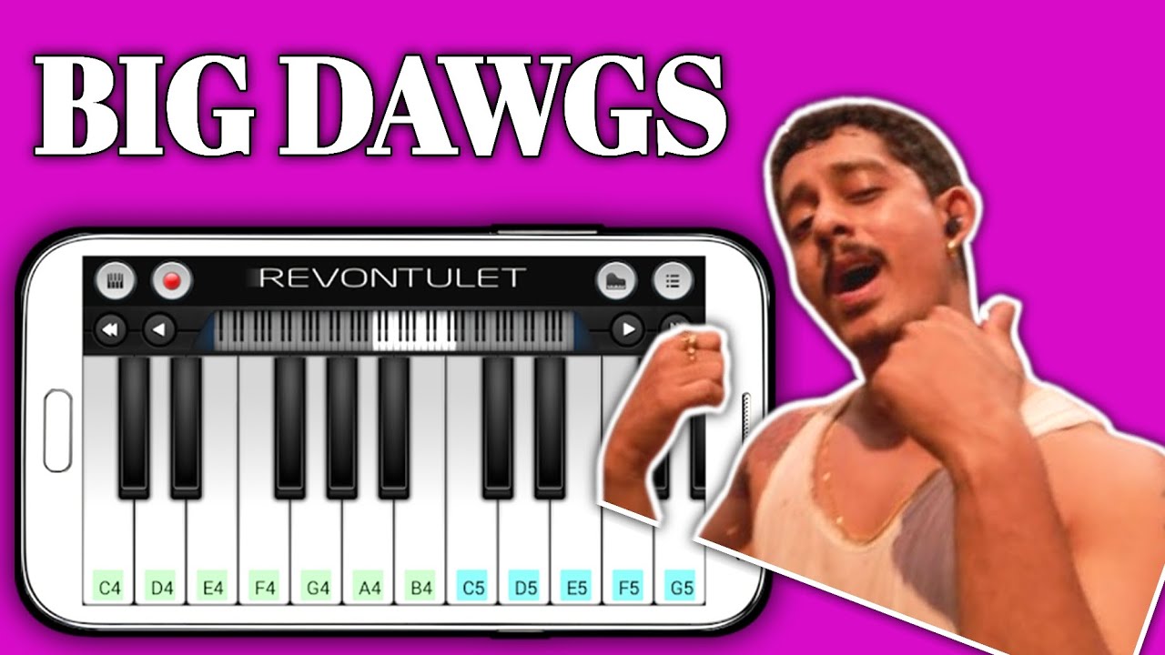 BIG DAWGS Song Piano Tutorial | Trending Song | Walk Band Cover | Jay's ...