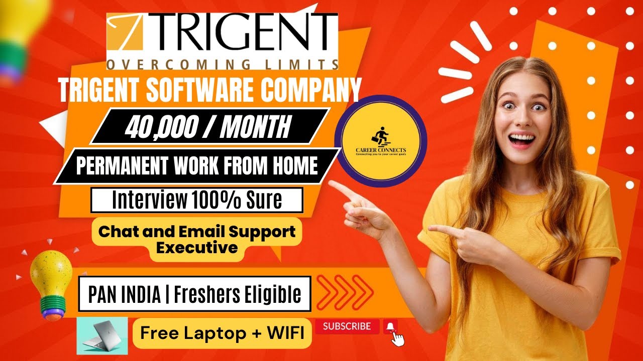 Salary 40,000| Trigent Company | Work From Home Job | Permanent WFH ...