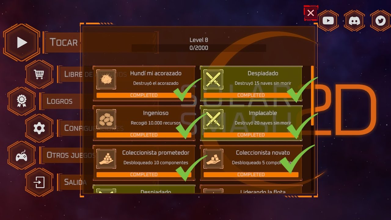 como completar todas las misiones de solar Smash 2d - YouTube