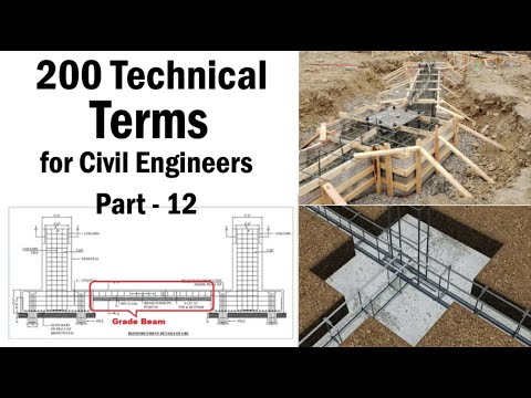 200 Technical Terms for Civil Engineers | Part - 12 | - YouTube