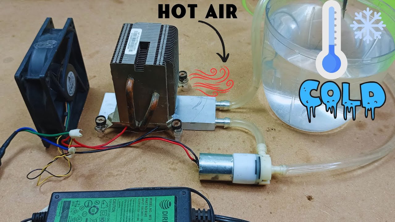 How to make fast water Cooling System /Thermo electric cooling module ...