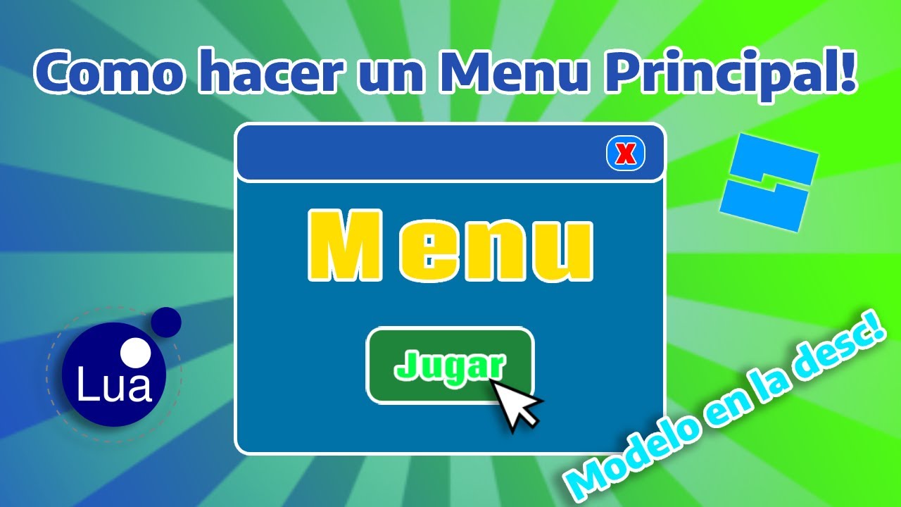 Como hacer un menu gui al inicio del juego en Roblox Studio! - YouTube
