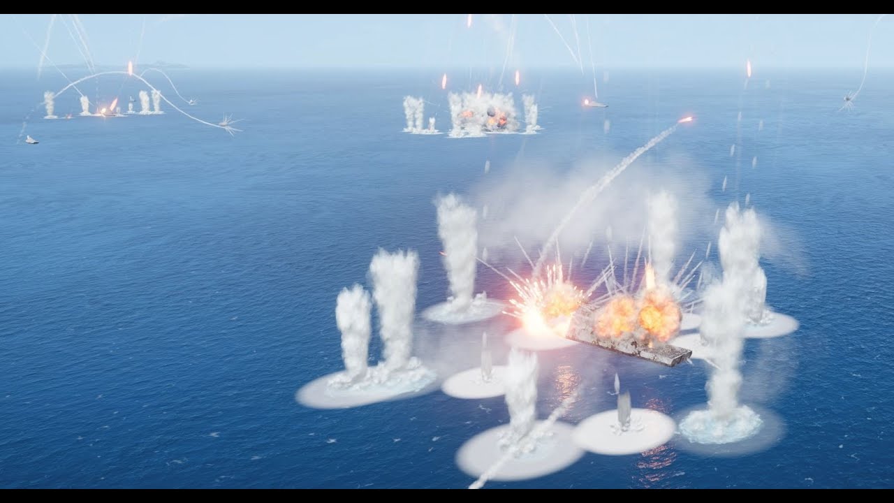 Ballistic Missile Strike on BDF Fleet - Nuclear Option - YouTube