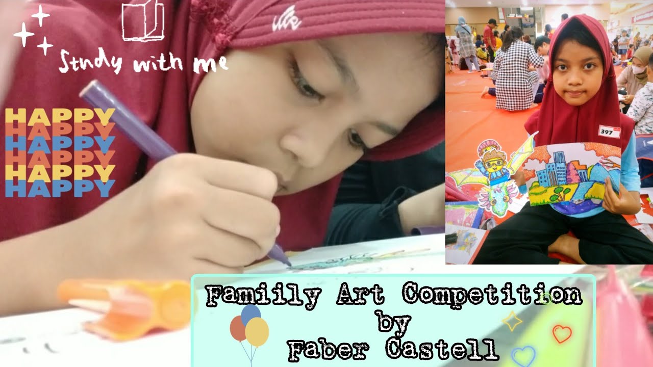 Lomba mewarnai || Family art competition by Faber Castell - YouTube