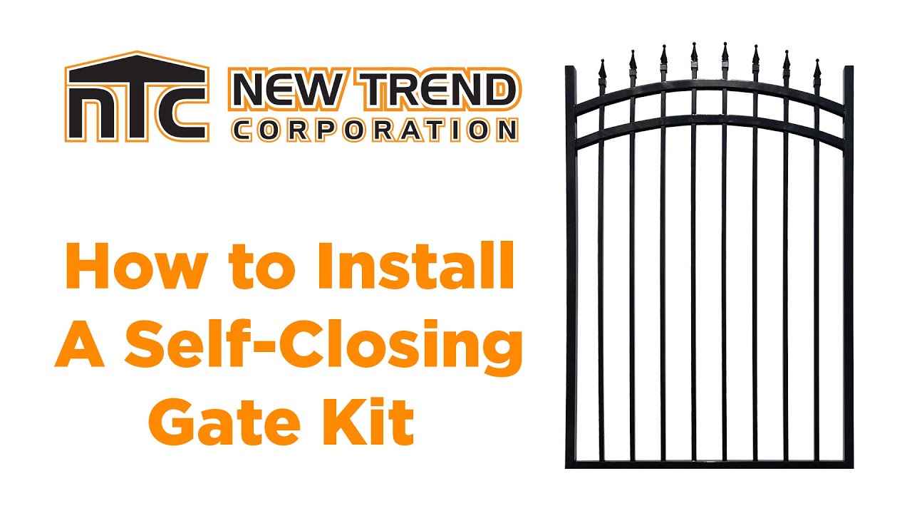 New Trend Corporation How To Install a Self-Closing Gate Kit - YouTube