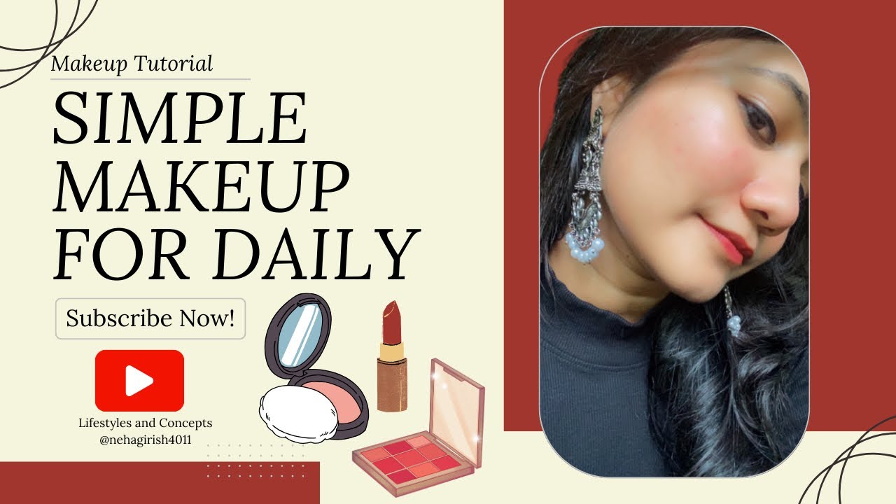 Quick and Simple Daily Makeup for Beginners 💁‍♀️ #dailymakeuplook # ...