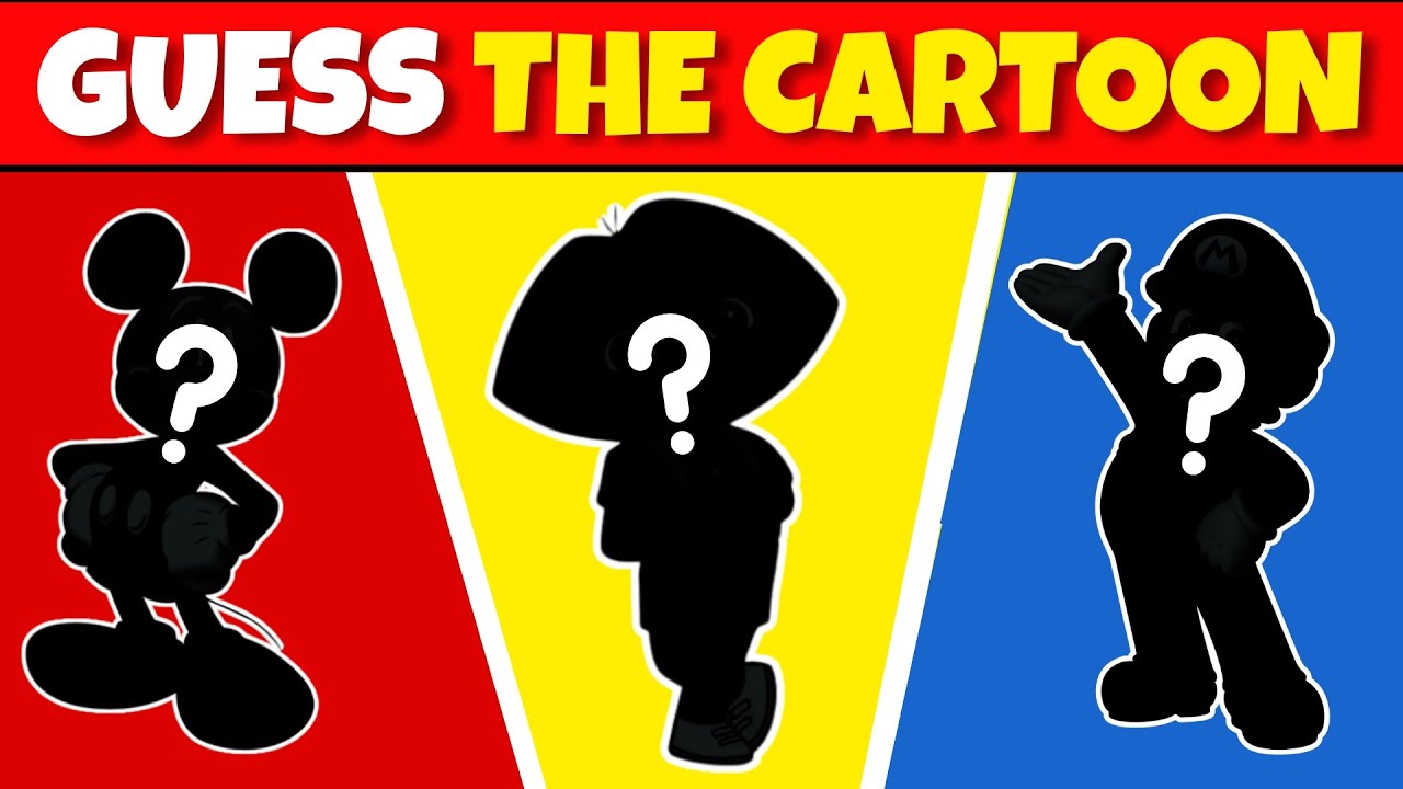 Can You Guess the Cartoon Character by Its Shadow? - YouTube