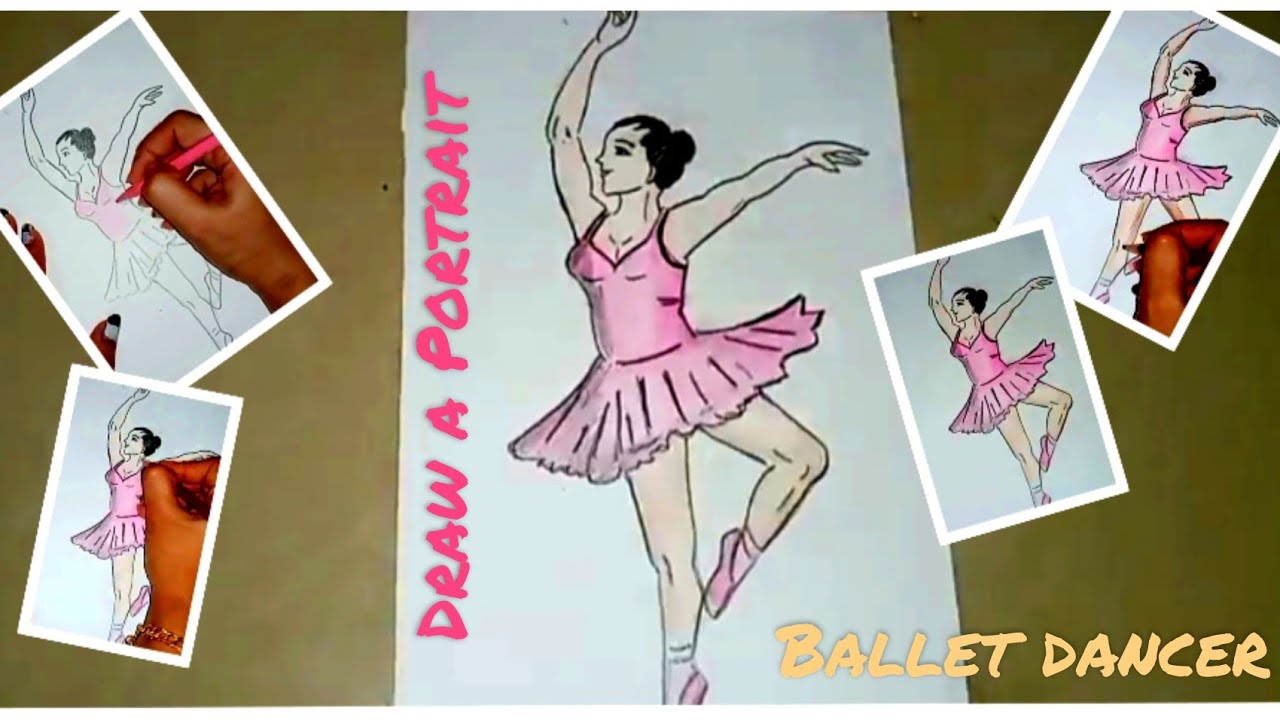 Draw Ballet dancer step by step - YouTube