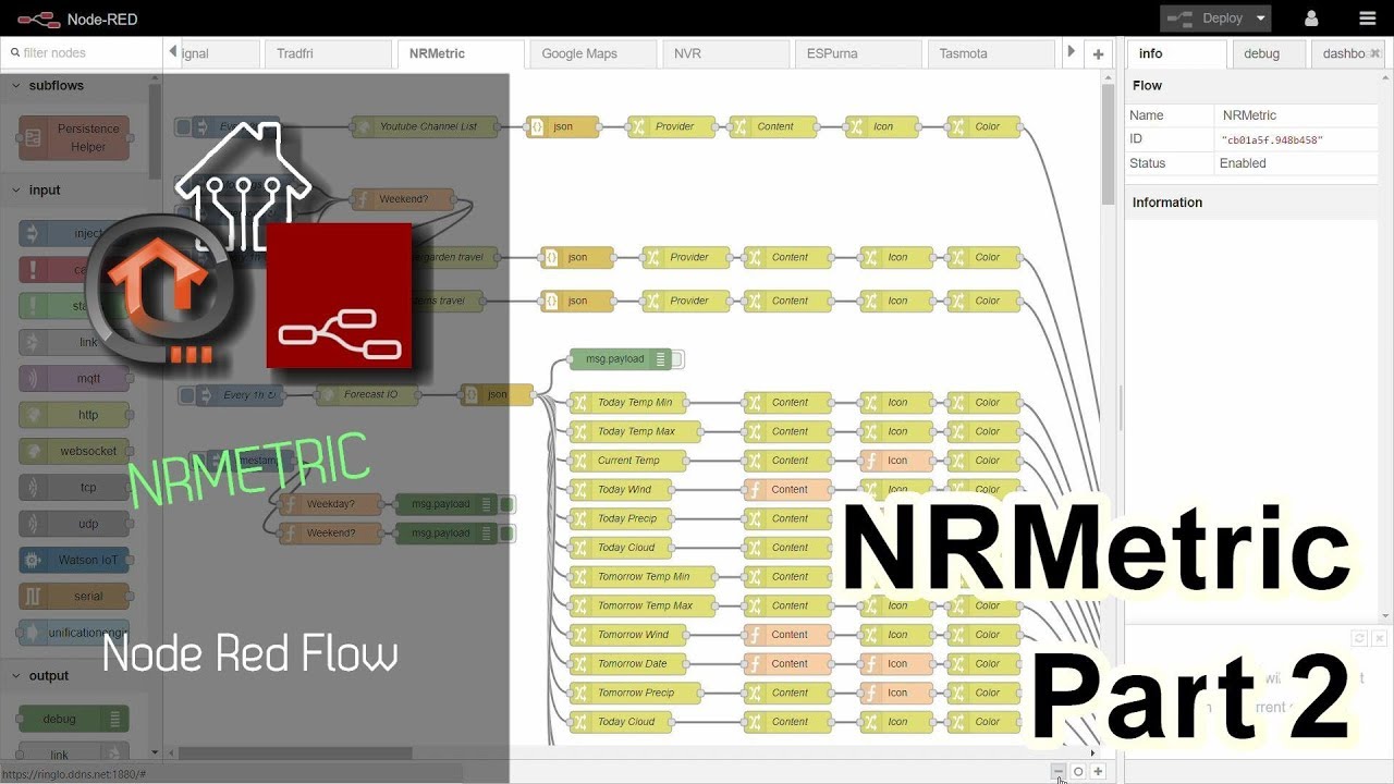 NRMetric Part 2 - Node Red Flow - YouTube