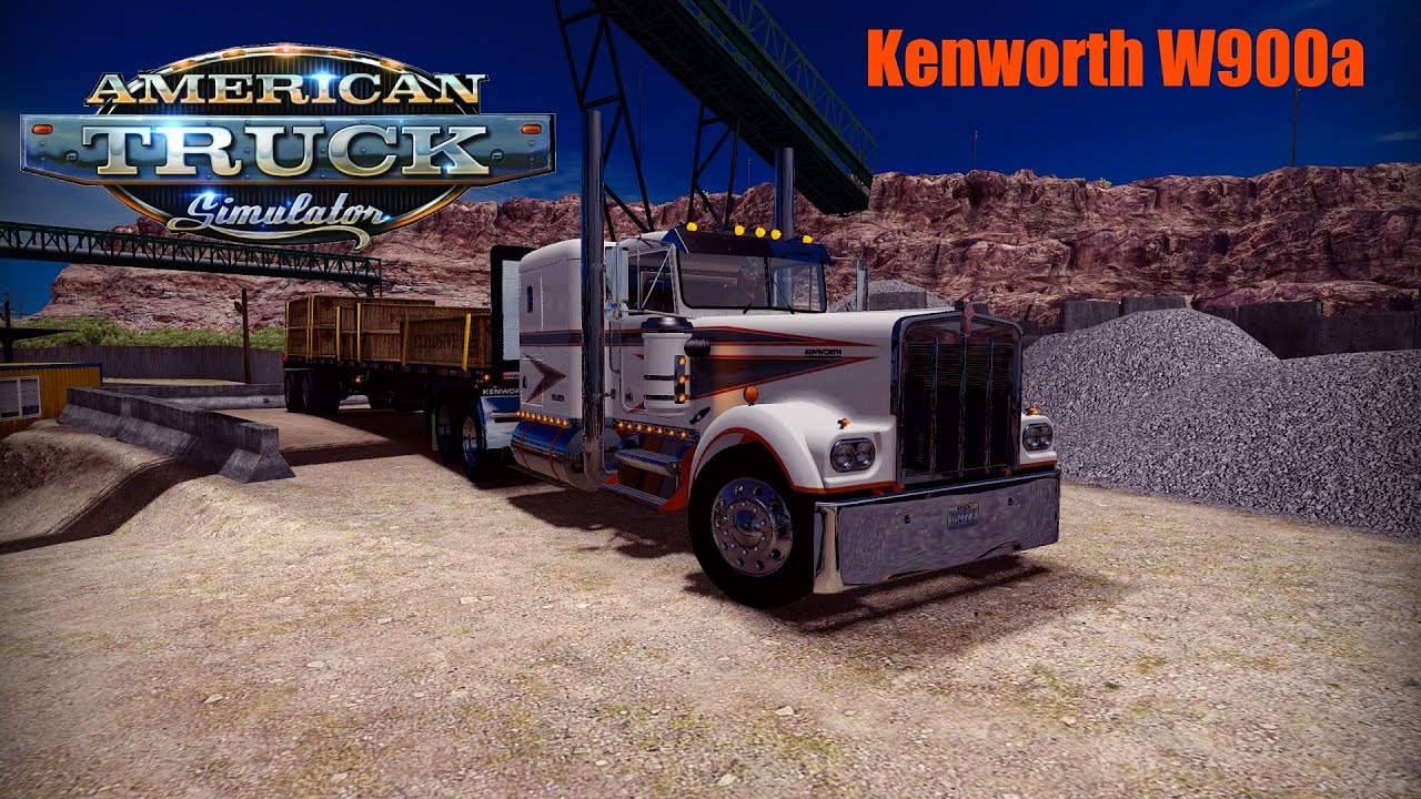 American Truck Simulator: Kenworth W900a on ATS 1.6 Beta - YouTube