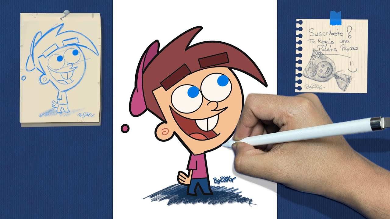 CÓMO DIBUJAR A TIMMY TURNER "PASO A PASO" LOS PADRINOS MAGICOS | HOW TO ...