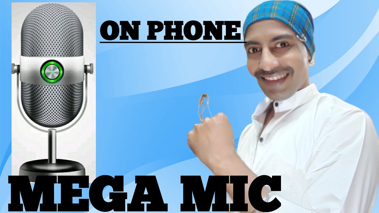 how to turn your phone into a microphone | mega uhf cordless mic - YouTube