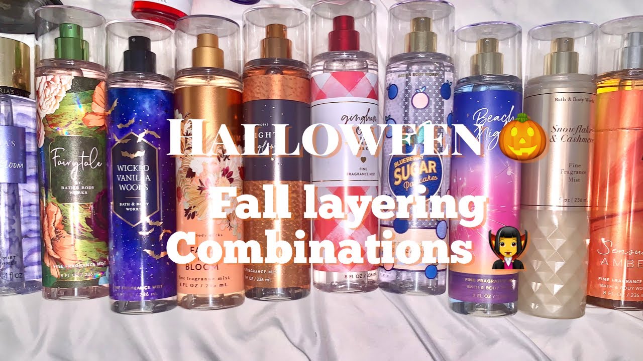 Bath and Body Works Fall Halloween Layering Combinations 🎃 🧛‍♀️ - YouTube