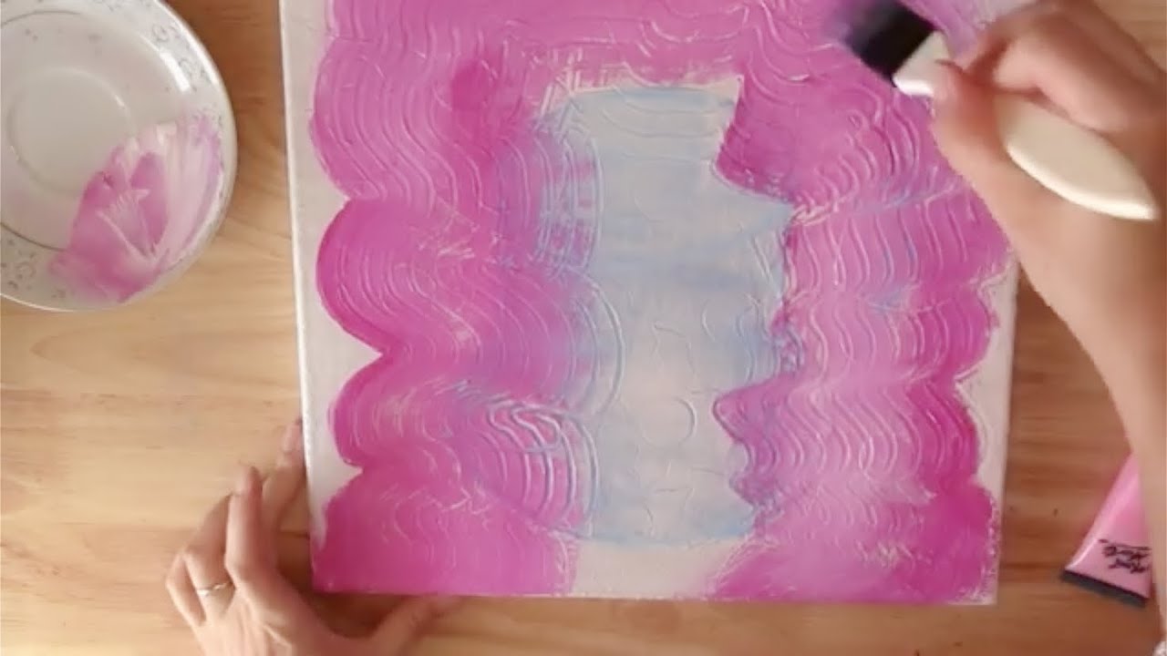 Textured Abstract painting/3D Art/Repaint old painting/Acrylic painting ...