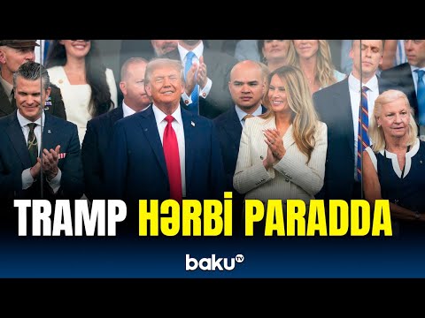 Trampın ad günü ilə ABŞ Ordusunun 250 illik yubileyi bir arada