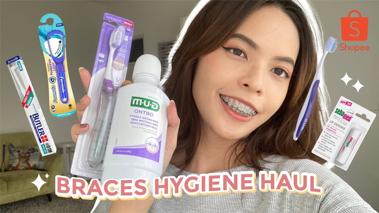 BRACES HYGIENE SHOPEE HAUL - membersihkan behel | Braces Journey - YouTube