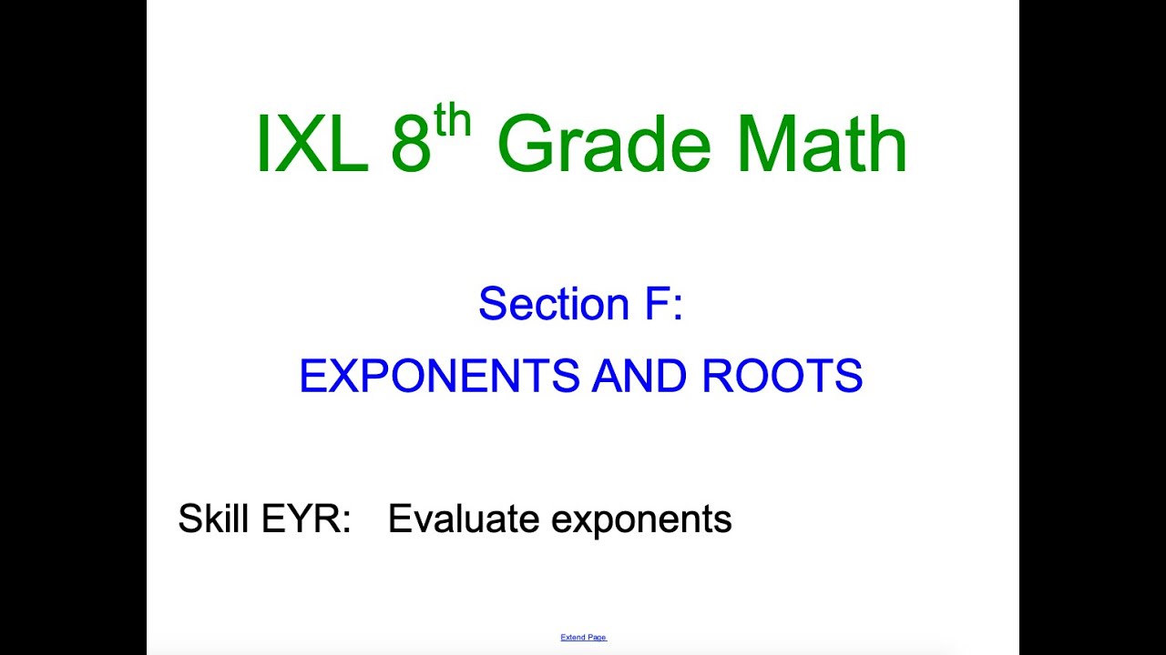 IXL F 2 8th Grade Math Evaluate Exponents EYR YouTube ixl-f-2-8th-grade-math-evaluate-exponents-eyr-youtube