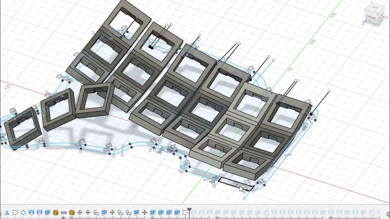 Keyboard design in fusion 360 - quick tips - YouTube
