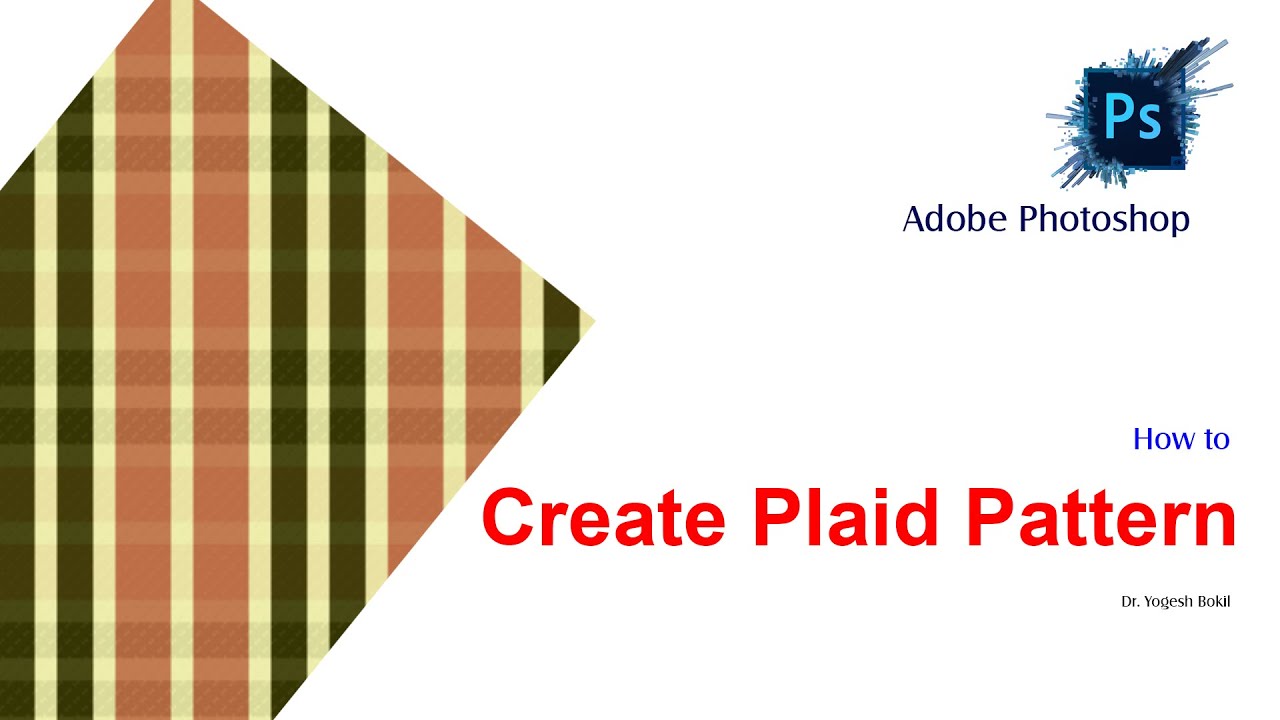 How to Create Plaid Pattern in Adobe Photoshop l #digital #learning # ...