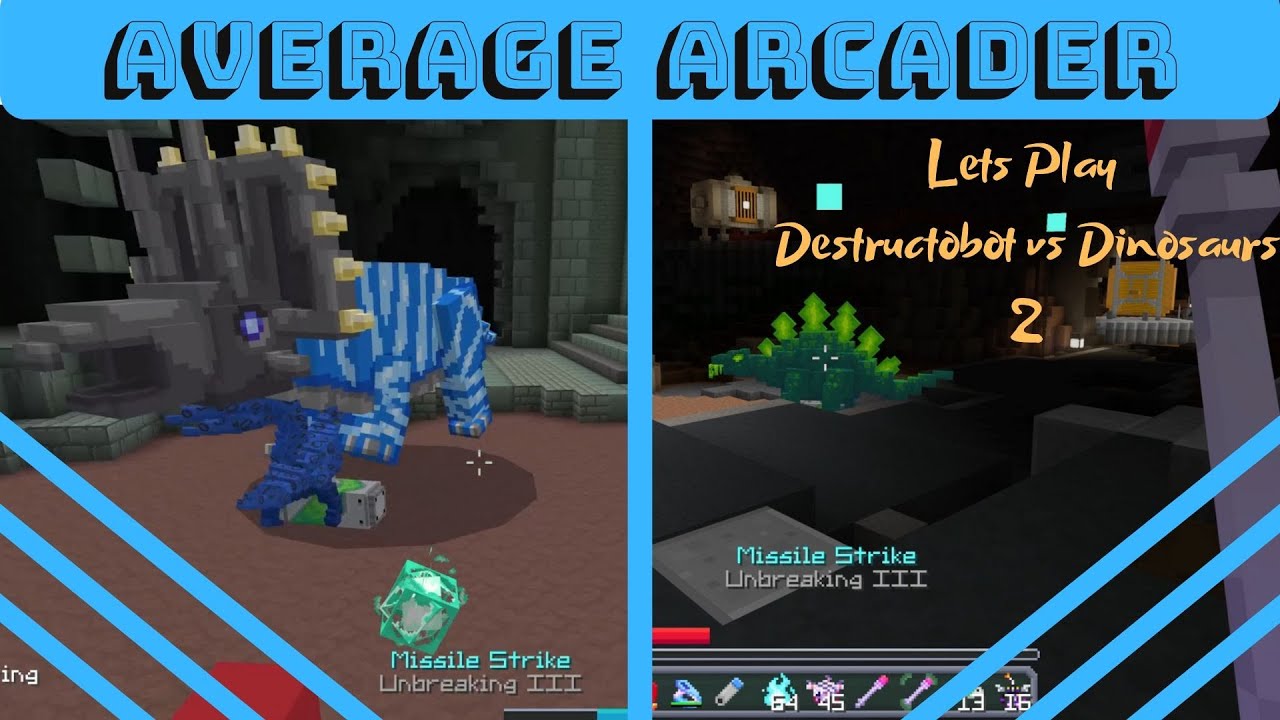 Lets play minecraft Destructobot vs Dinosaurs\ Episode 2 - YouTube