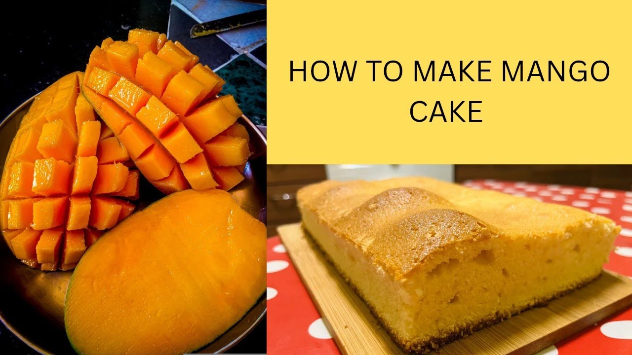 How to make mango cake //simple tasty mango cake - YouTube