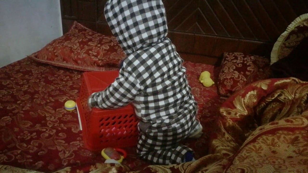 Sheikh Subhan Saim playing with many toys - YouTube