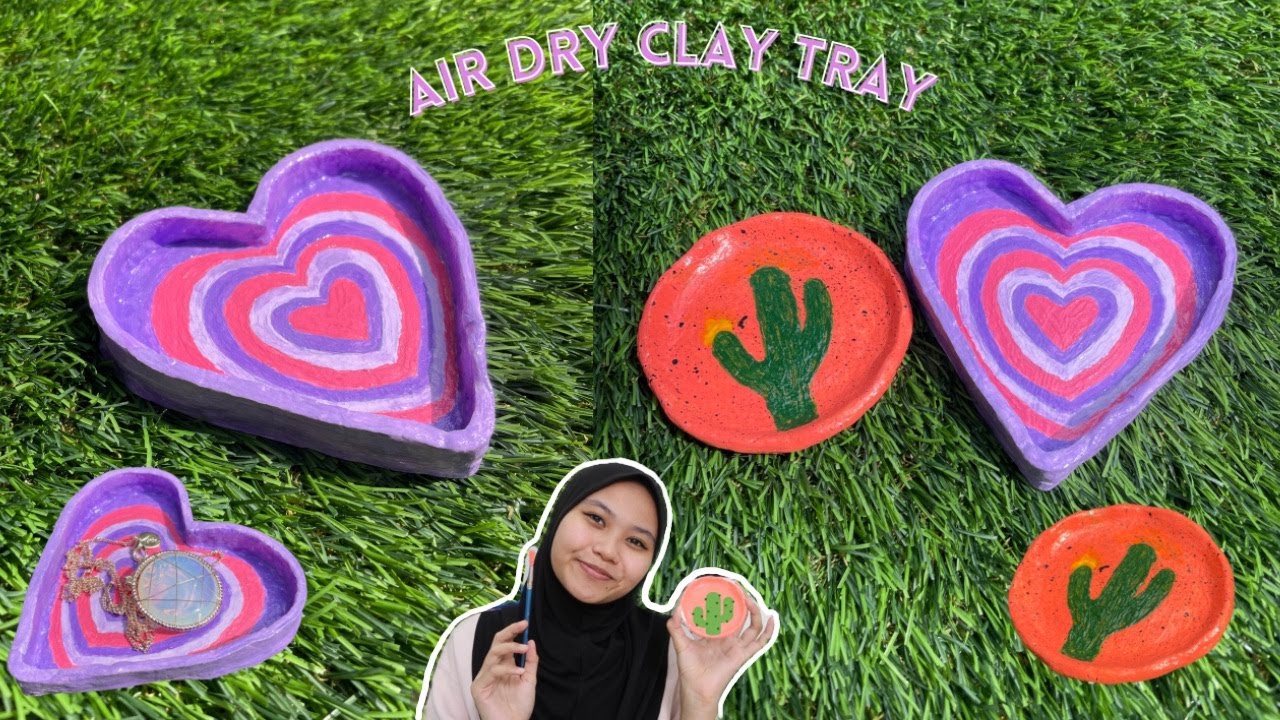 Air Dry Clay Tray! - YouTube