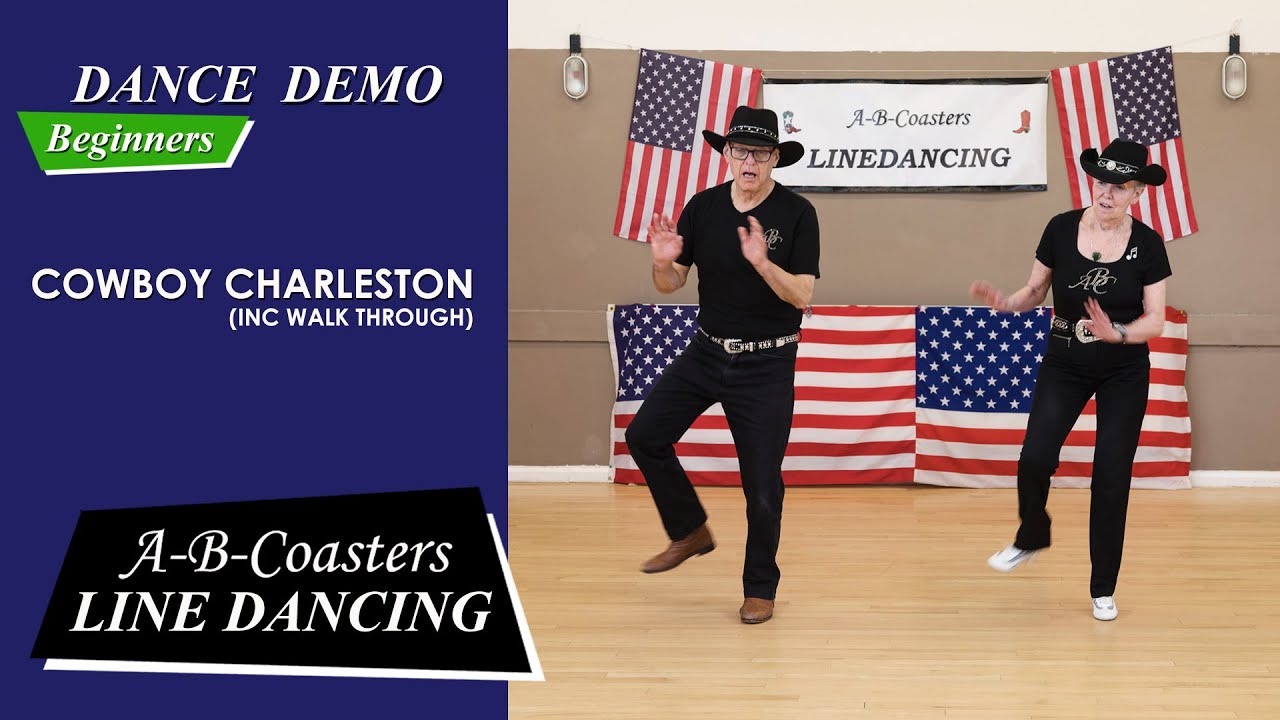 COWBOY CHARLESTON - Line Dance Demo & Walk Through - YouTube