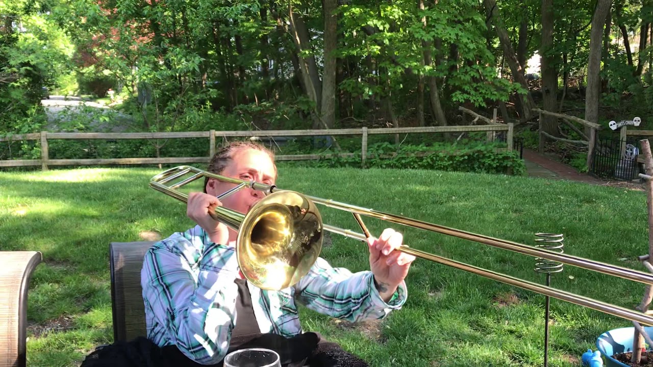 Debbie plays the Trombone - YouTube