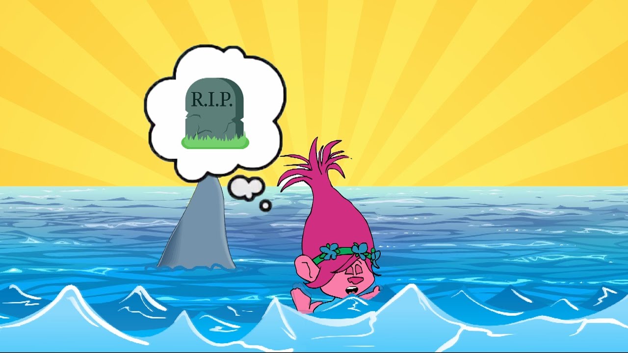 Poppy Trolls Shark Attack Baby Boss Prank ABC Animals Baby Boss And ...