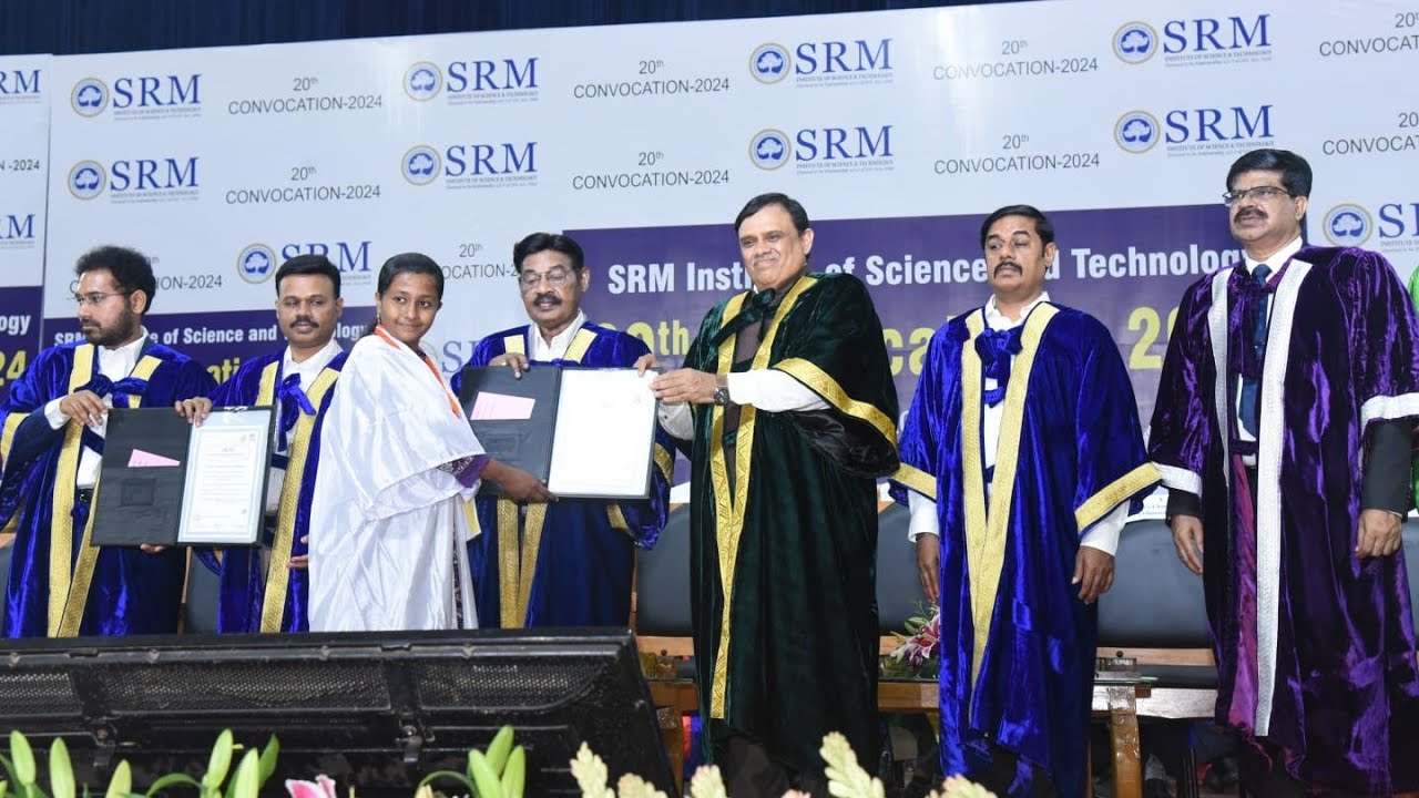 SRM College | 20th Convocation 2024 | Over 8438 Students | Dr. T. G ...