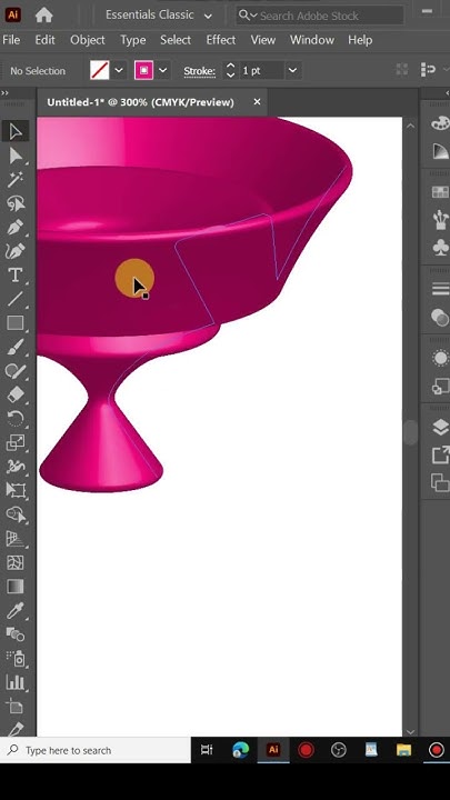 🍷 How to Create 3D Bowl Design in Adobe Illustrator | Easy Tutorial 🎨 # ...