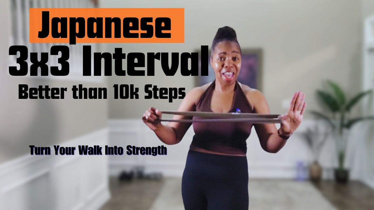 Japanese 3x3 Interval Walking Workout |Boost Energy, Burn Calories and ...