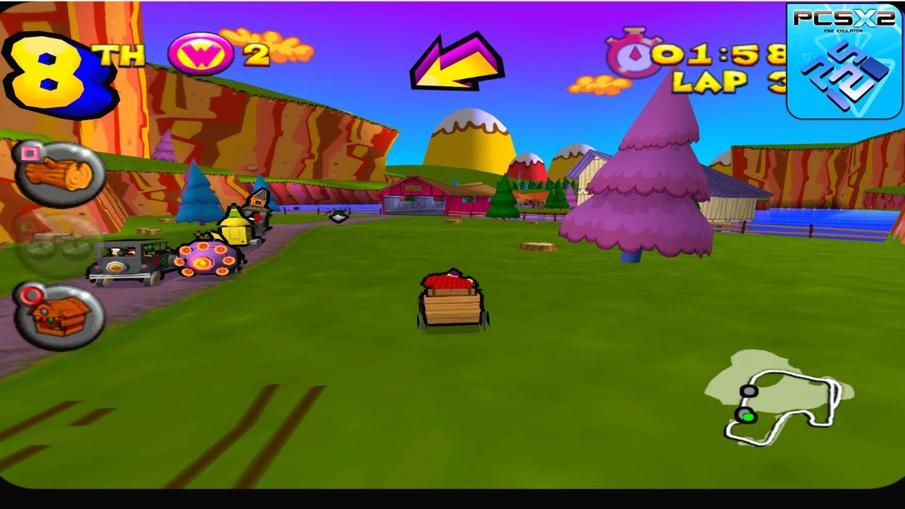 Wacky Races Starring Dastardly and Muttley PS2 Gameplay HD (2000) pcsx2 ...