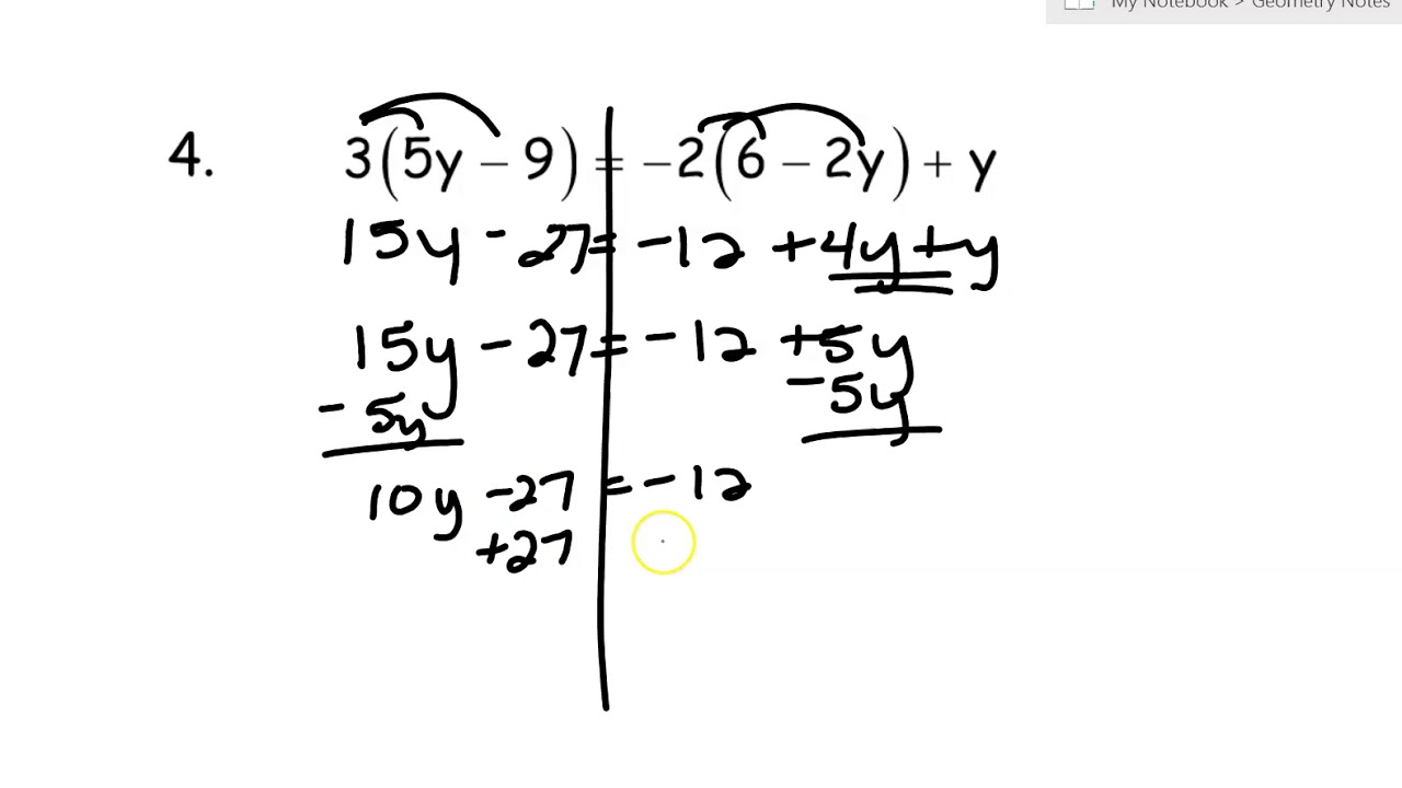ALG Geometry Prep Solving - YouTube