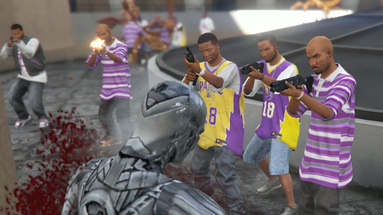 GTA 5 - T-3000 Terminator shootout epic battle compilation - YouTube