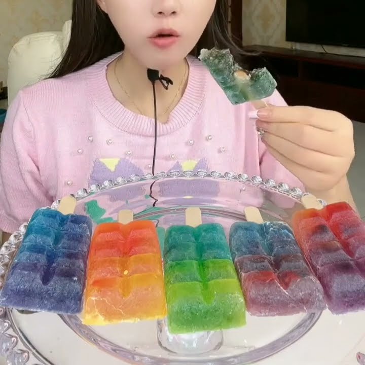 ASMR Colorful Food | ASMR Food Eating Sounds #Shorts (2) - YouTube