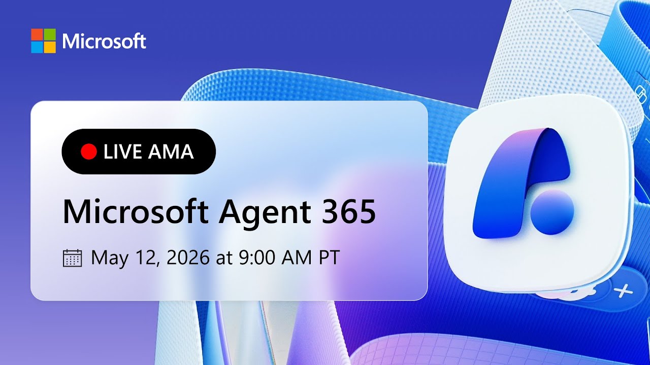 Live AMA: Microsoft Agent 365 - YouTube