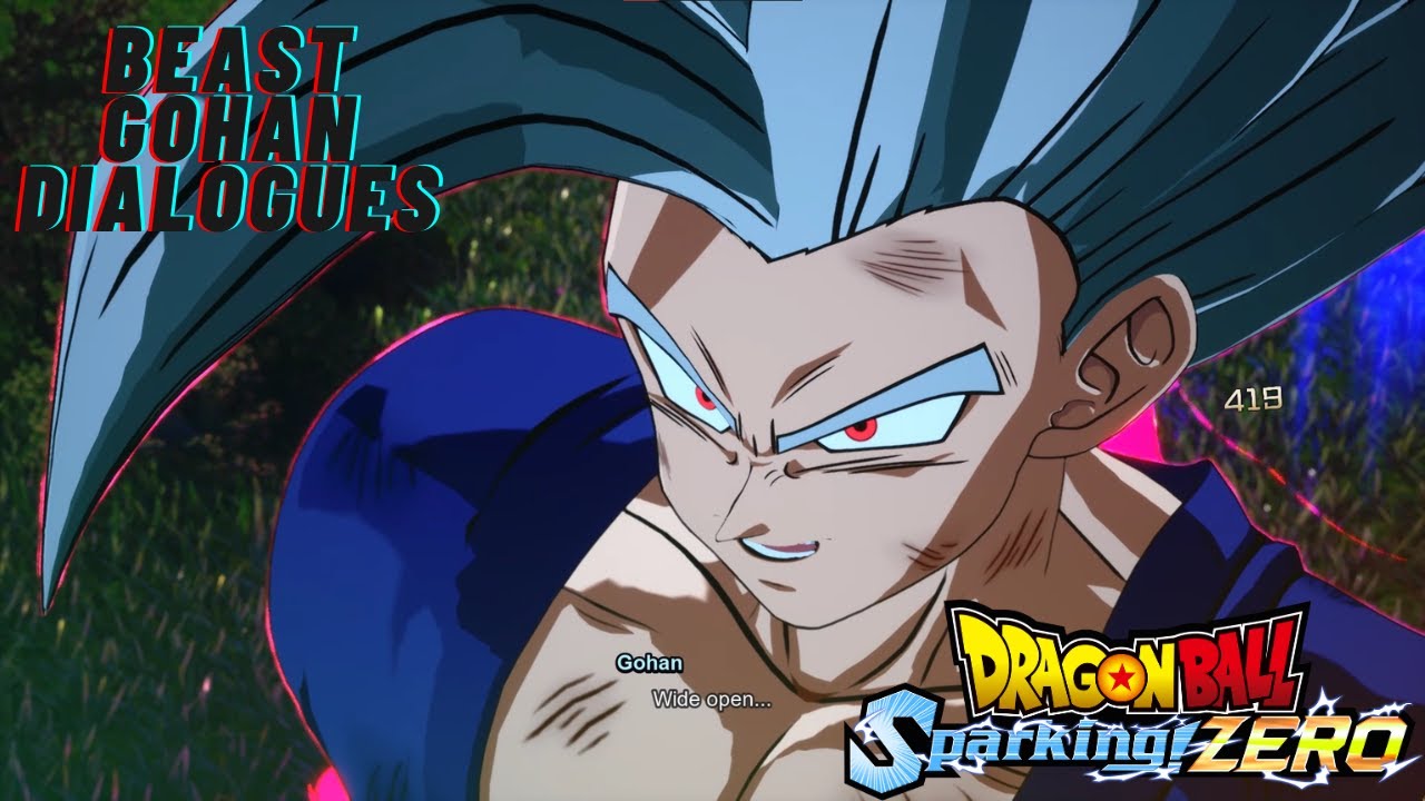 Beast Gohan Best dialogues in Sparking! Zero - YouTube