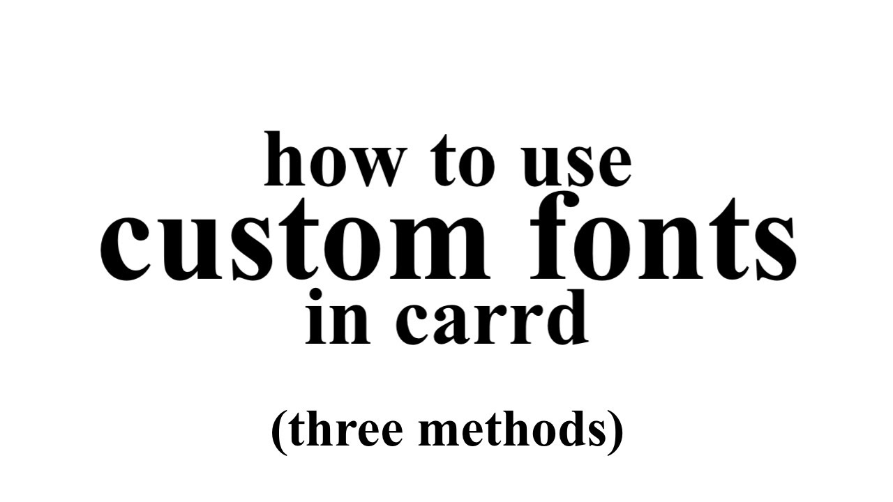 How To Add Custom Fonts In Carrd YouTube how-to-add-custom-fonts-in-carrd-youtube