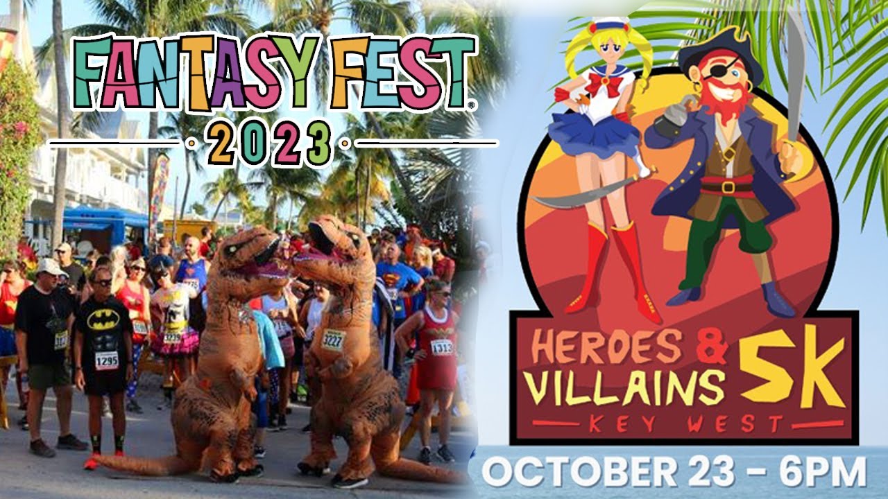 Key West Heroes & Villains 5k Live -Fantasy Fest 2023# - YouTube